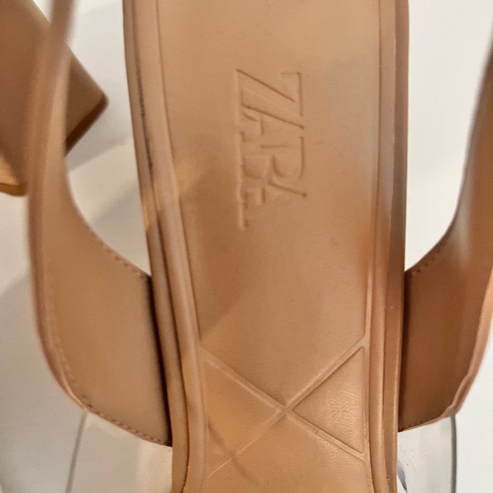 Zara Slingback Vinyl Shoe - Gem